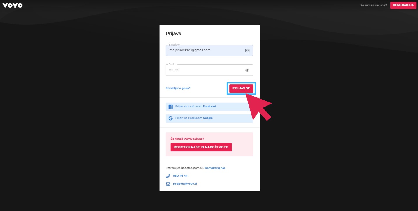 Prijava v VOYO | T-2: Tako, kot mora biti