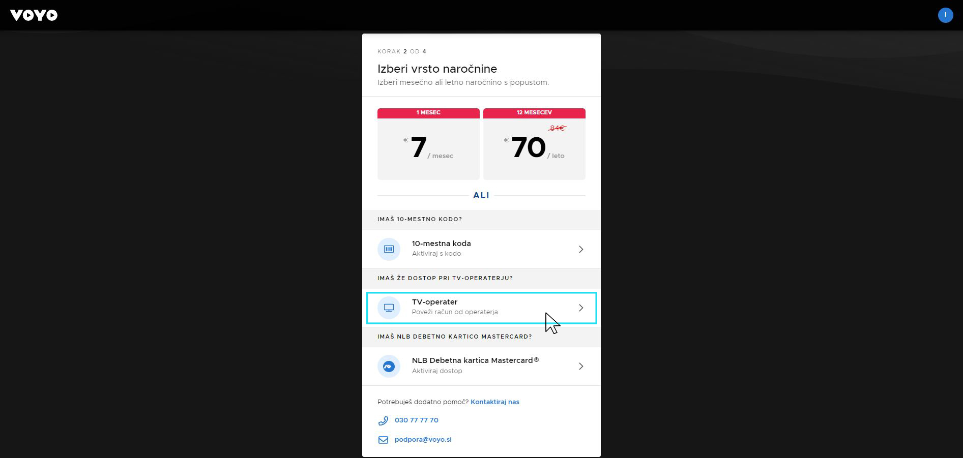 Prijava v VOYO | T-2: Tako, kot mora biti