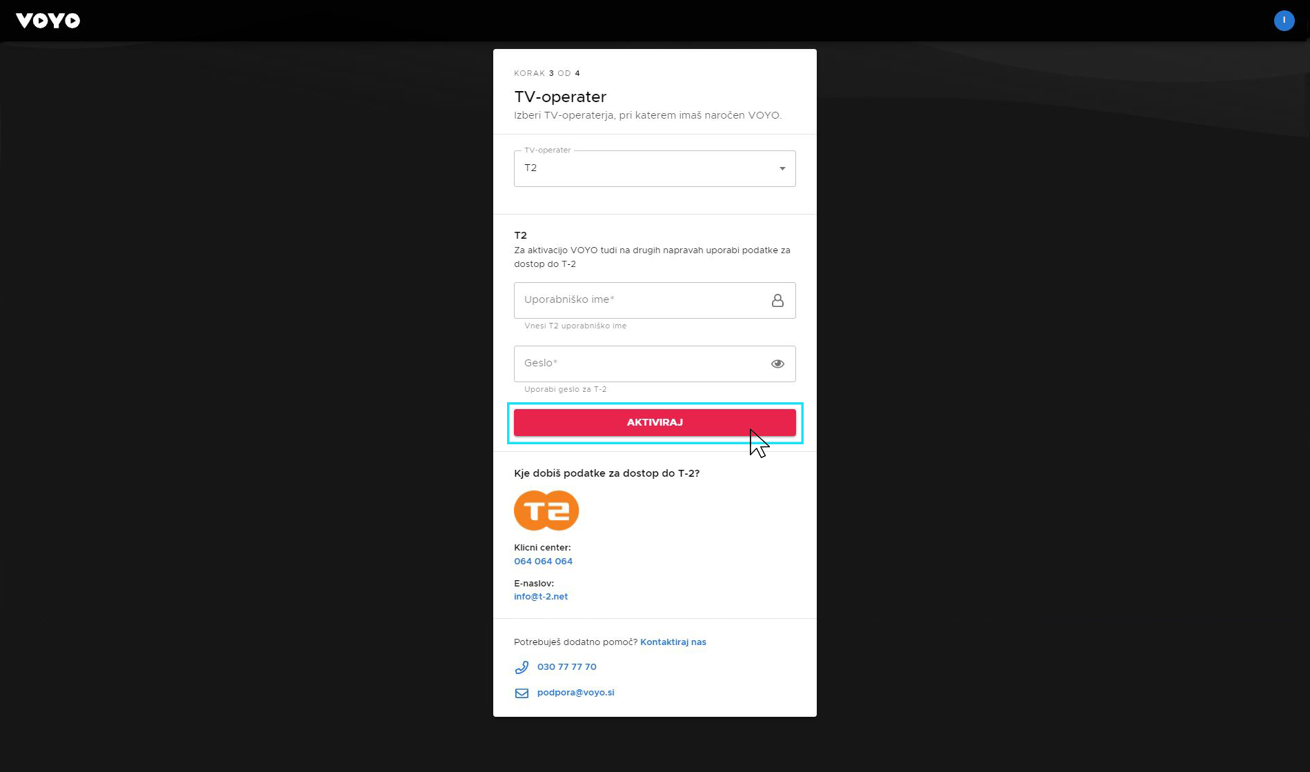 Prijava v VOYO | T-2: Tako, kot mora biti
